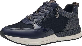 Tamaris Damen Low-Top Sneaker, Frauen Halbschuhe,Wechselfu&szlig;bett,schn&uuml;rschuhe,schn&uuml;rer,Plateausohle,Halbschuhe,Sportschuhe,Navy Comb,38 EU