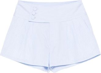 Frame Denim Button Striped Shorts