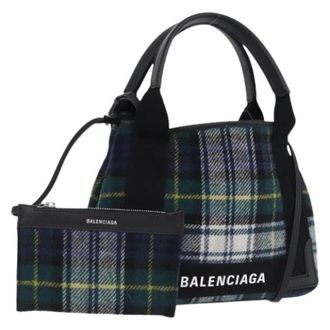 Balenciaga Pre-owned Sac cabas en laine - Femme - Pre-owned - Vert - Taille: ONE Size