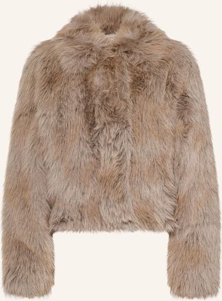 Stand Studio Stand Studio Kunstfell-Jacke Lena beige