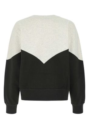 Isabel Marant Womens Two-Tone Cotton Blend Houston Sweatshirt Fadedblack Felpe