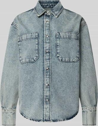 Anine Bing Regular Fit Jeansbluse aus Baumwolle