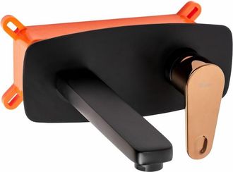 Rea waschbeckenarmatur unterputz mild black rose gold + box