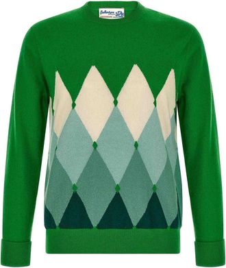 Ballantyne Pull Col Rond - Vert