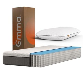 Emma Pack Matelas Original II + 1 Premium Oreiller à Mémoire de Forme | Mousse à Mémoire et Ressorts Ensachés | 90x200 cm | 22 cm | Moyen-Ferme (H7) | Sout