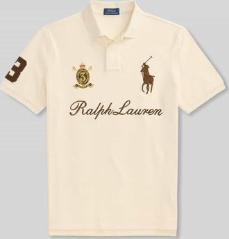 Polo Ralph Lauren Regular Fit Poloshirt aus reiner Baumwolle mit Patches und Stitchings