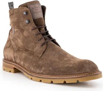 Floris Van Bommel Herren Schuhe beige Veloursleder