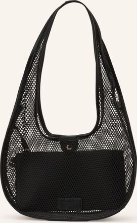 Seidenfelt Manufaktur Schultertasche Halkia Aus Mesh schwarz