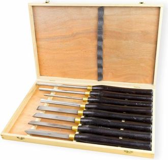 Dema Drechselbeitel Drechseleisen Drechselmesser Drechselmeissel Satz 8-tlg. HSS