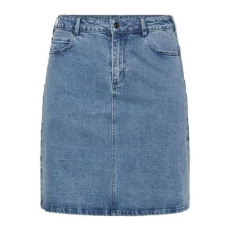Kaffe Curve Femme, Jupes, Bleu, Taille: 48 FR Diana Midi Skirt