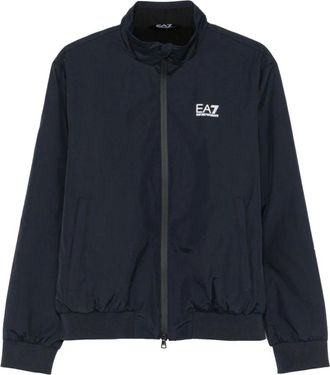 Emporio Armani Emporio Armani Ea7, Homme, Vestes, Bleu, Taille: L Blouson L&eacute;ger avec Logo et Fermeture &Eacute;clair