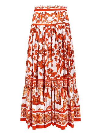 Dolce & Gabbana Maxi Skirt Majolica