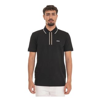 HUGO BOSS Philix GOC Kurzarm-Polohemd - - Tops - Herren - Schwarzk - M