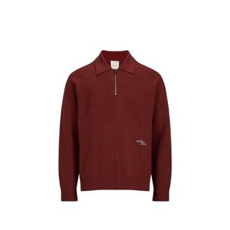 Calvin Klein Pull droit uni en laine m&eacute;lang&eacute;