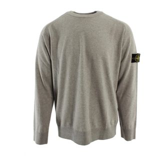 Stone Island Rundhals-Strickpullover - - Knitwear - Herren - Grau - 2XL