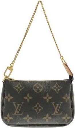 Louis Vuitton Pre-owned Mini Pochette Accessoires Monogram Accessory Pouch - Femme - Pre-owned - Brun - Taille: ONE Size