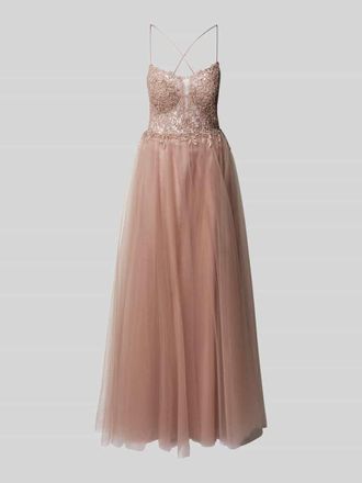 Vera Mont Abendkleid mit Spitzenbesatz