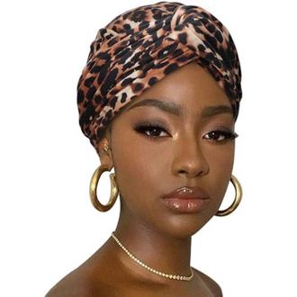 Dreshow Turban pour Femmes en Douceur Doubl&eacute; Turban en Jersey Extensible Headwrap L&eacute;ger Respirant
