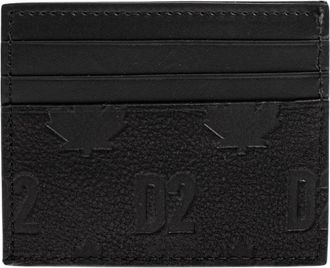 Dsquared2 Leder Kartenetui Mit Logo - - Accessories - Herren - Schwarzk - ONE SIZE