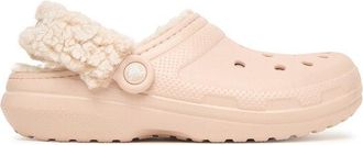 Crocs Pantoletten Classic Fleece Lined Clog Quartz 211396 Rosa