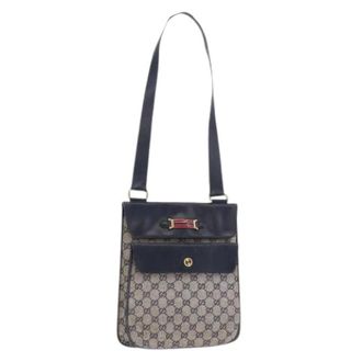 Gucci Sac bandouli&egrave;re vintage GG Canvas Pre-owned - Femme - Pre-owned - Bleu - Taille: ONE Size