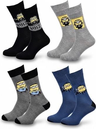 LES MINIONS Minions - Chaussettes Homme Licence Pack (Lot) 4 Paires 3667B