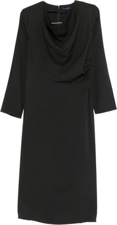 SOEUR Drapiertes Faustine Kleid - Schwarz