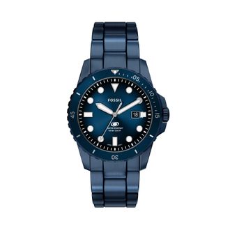 Fossil Uhr Fossil Blue FS6166 Dunkelblau