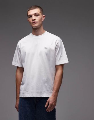Lacoste T-shirt coupe carrée - Blanc