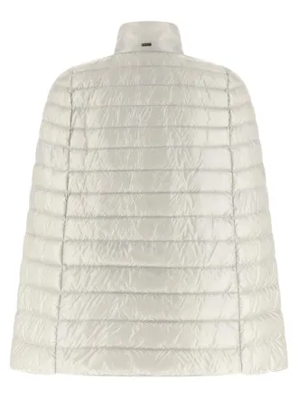 Herno Ultralight Quilted Down Cape Down Jacket - Cream