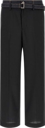 sacai Pantalons D&eacute;contract&eacute;s - Noir