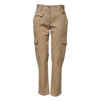 Dolce & Gabbana Beige Cargo Tapered Hose - - Trousers - Damen - Beige - S