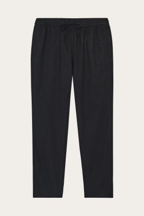 Knowledge Cotton Apparel Herren vegan Hose Tim Konisch Geschnitten Schwarz Jet