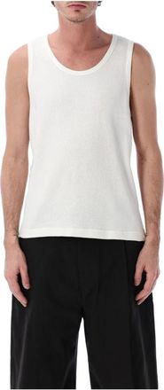 STUDIO NICHOLSON Homme, Tops, Blanc, Taille: M Knit Tank