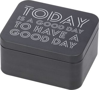 RBV BIRKMANN Birkmann Geschenkbox Good Day, Grau 12 x 10 cm, H&ouml;he 6 cm