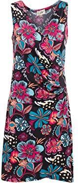 Coline Robe Courte Femme Style Portefeuille - Couleur : Noir - Taille : L