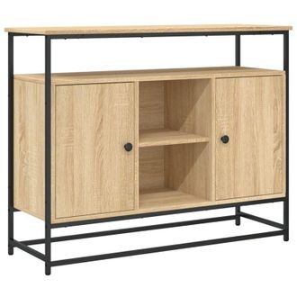 vidaXL Buffet ch&ecirc;ne sonoma 100x35x80 cm bois ding&eacute;nierie