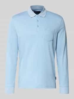 Bugatti Regular Fit Poloshirt aus Baumwoll-Mix mit Brusttasche