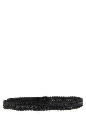 Saint Laurent Cassandre Belt - Black