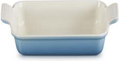 LE CREUSET Le Creuset Rechteckige Auflaufform Tradition aus Steinzeug, 19 cm, 1.1 Liter, Chambray, 71102194340001