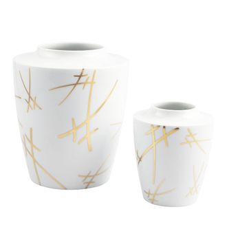 Meissen Porzellan Vasen-Set 2-TLG. Dekor Golden Swords