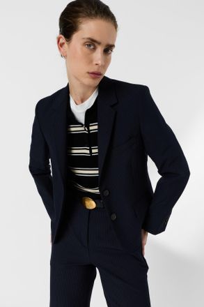 Gerard Darel Veste de tailleur &agrave; fines rayures - TAYANA - Marine
