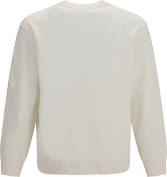 C.P. Company GRS Merino Wool Crewneck Sweater - White