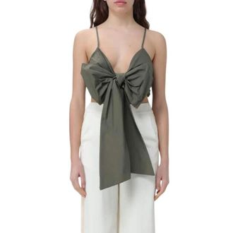 Twinset Femme, Tops, Vert, Taille: 36 FR Hauts sans manches