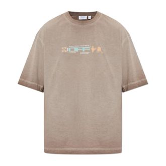 Off-white Industrial Arrow T-Shirt - - Tops - Herren - Braun - S