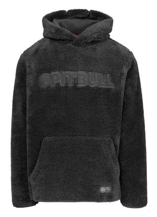 Pitbull Herren Hoodie Aragon - Männer Kapuzenpullover Sherpa Fleece, Warmer Winter Pulli Regular Fit, Bequemer Freizeit Hoody mit Kängurutasche, Sportlicher S