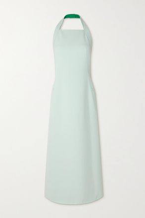 Akris Neckholder-midikleid Aus Cr&ecirc;pe - Blau