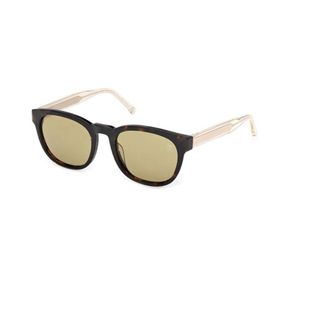 Timberland Runde polarisierte Sonnenbrille - - Accessories - Herren - Braun - 53 MM