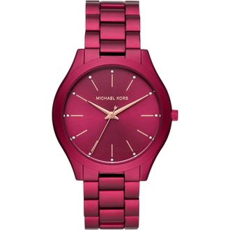 Michael Kors MK4505 Slim Runway Damenarmbanduhr 42mm Rosa Edelstahl