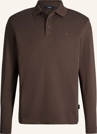 Joop Langarm-Poloshirt Modern Fit braun